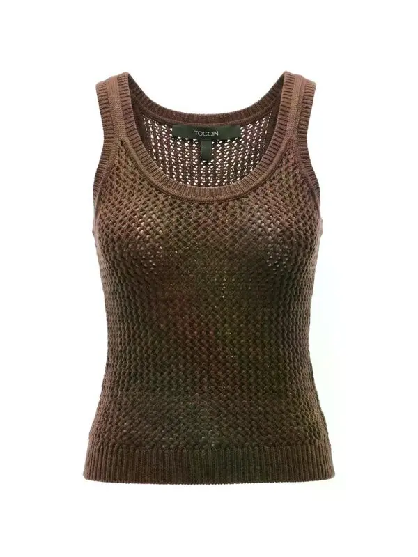TOCCIN Toccini Andy Open-knit Tank Top