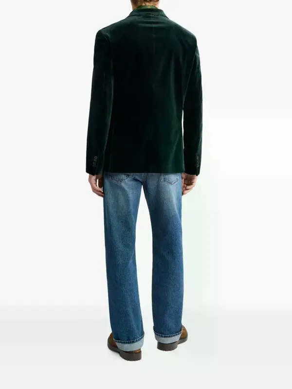 Etro Single-breasted Jacket In Stretch Cotton Velvet