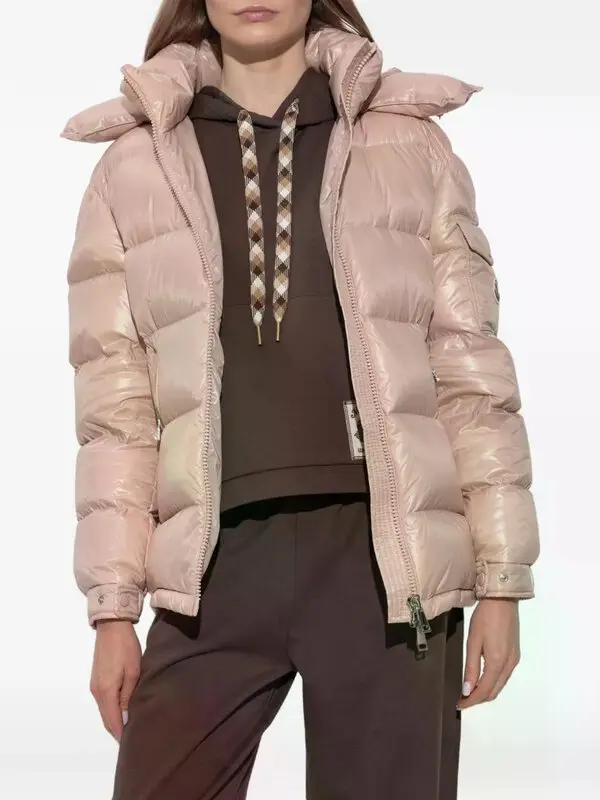 Moncler Maire Hooded Down Jacket - Pink