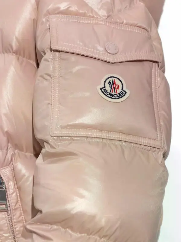 Moncler Maire Hooded Down Jacket - Pink