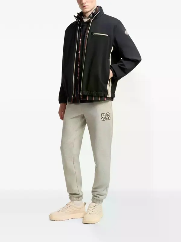 Moncler Fourioun Logo Patch Zip-up Jacket - Blue