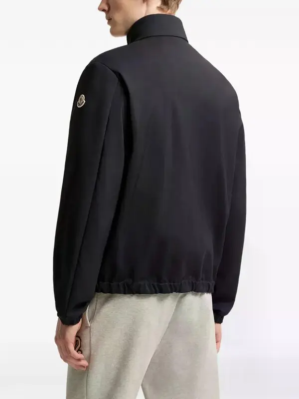 Moncler Fourioun Logo Patch Zip-up Jacket - Blue