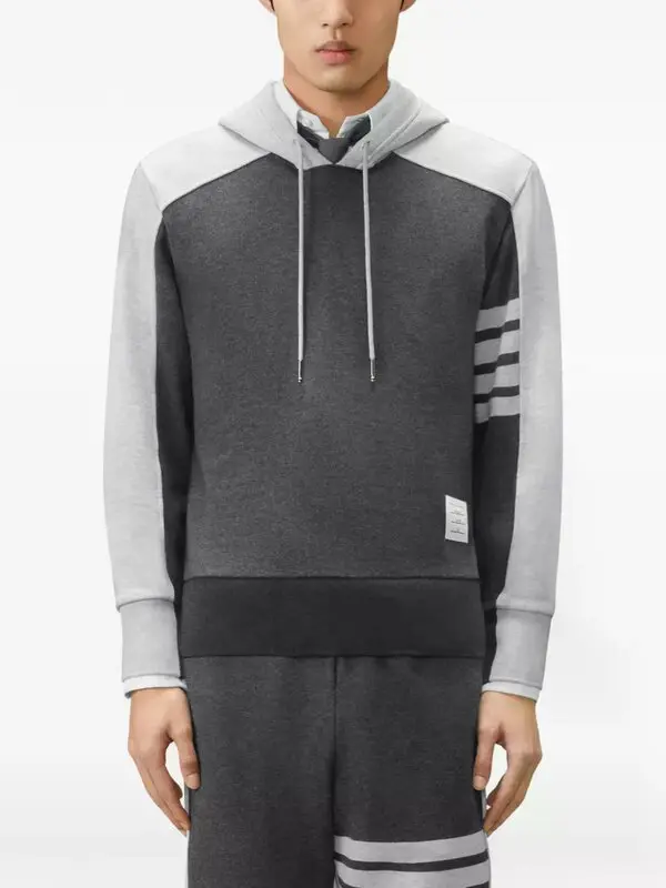 Thom Browne 4-bar Colour-block Hoodie