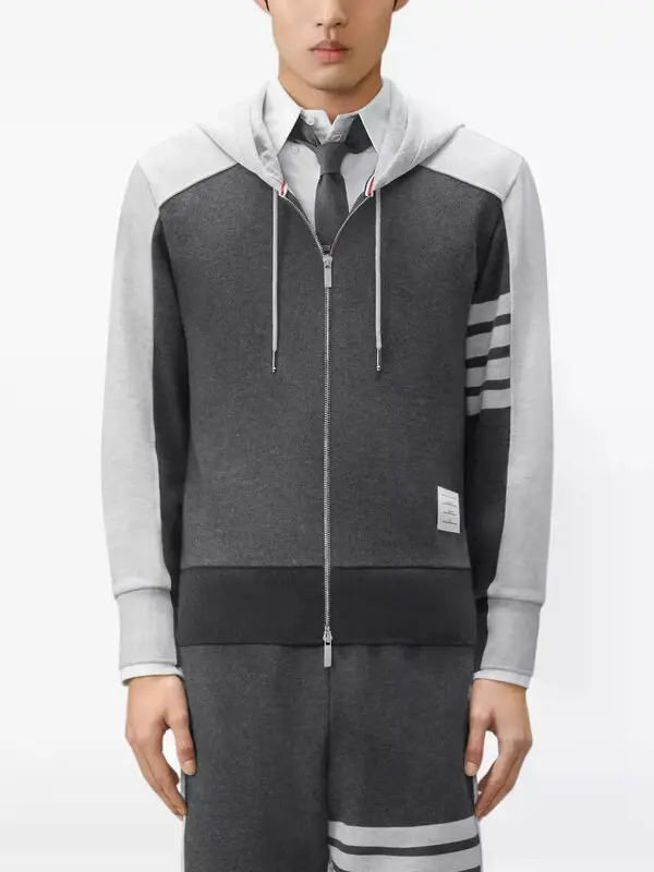 Thom Browne 4-bar Colour-block Hoodie