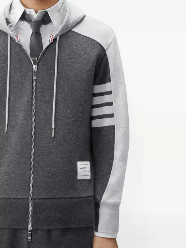 Thom Browne 4-bar Colour-block Hoodie