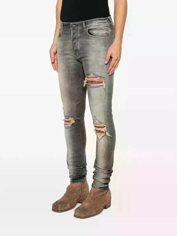 Amiri Flannel Patch Jeans