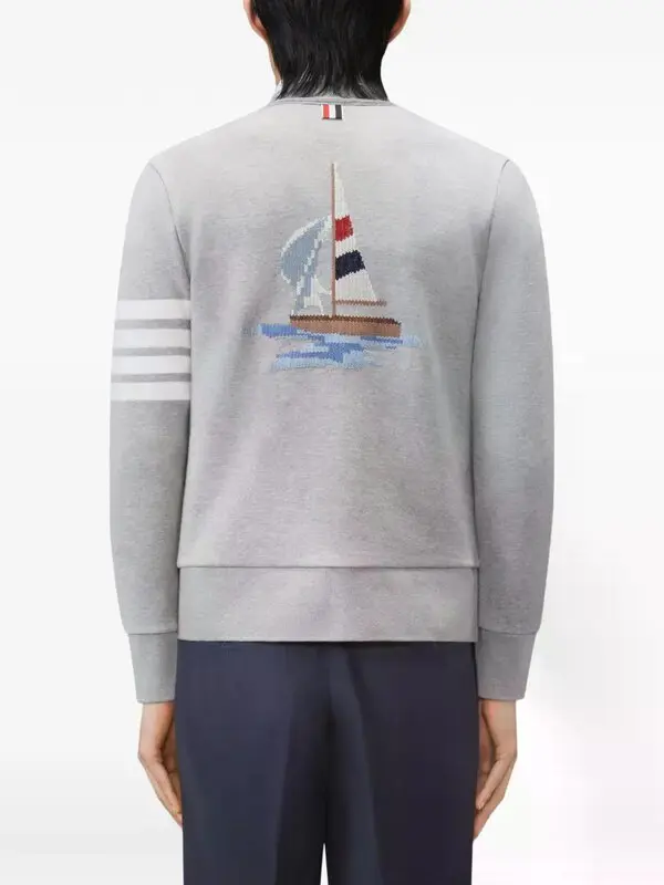Thom Browne Embroidered Detail Cardigan