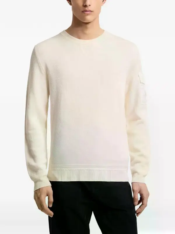 Moncler Extra Fine Wool Sweater With Sleeve Pocket