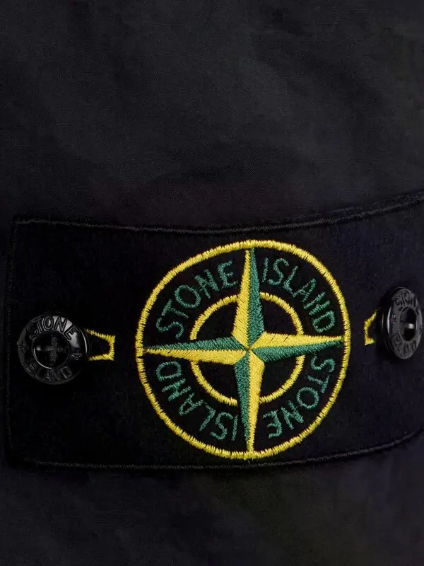 Stone Island Cargo Shorts With Logo Patch