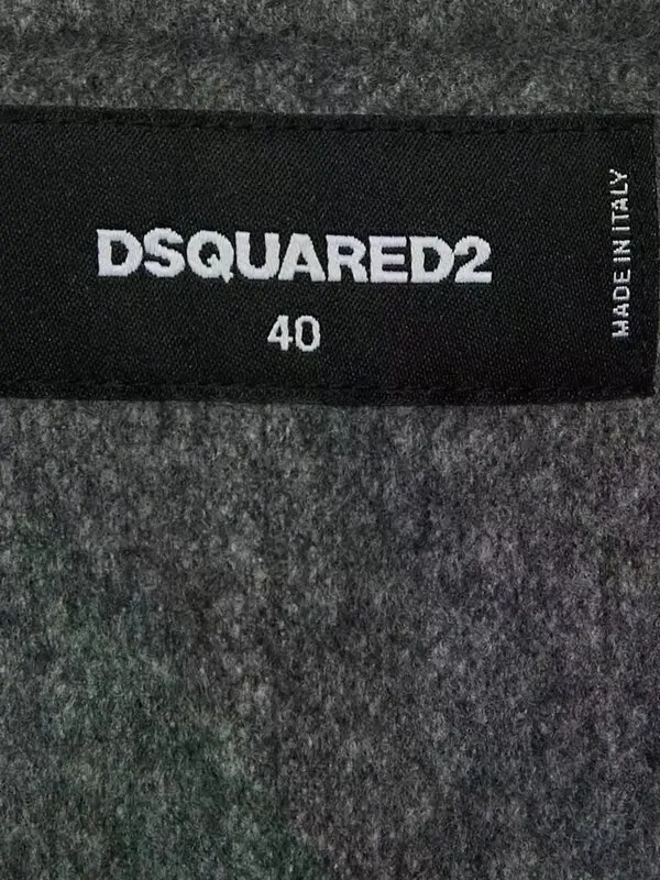 Dsquared2 Virgin Wool Sleeveless Mini Dress