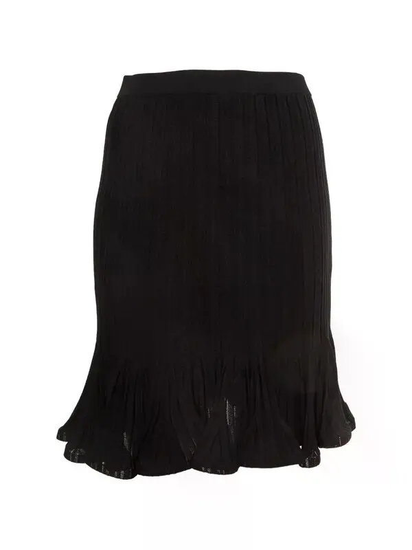 Givenchy Pleated Flared Mini Skirt - Black