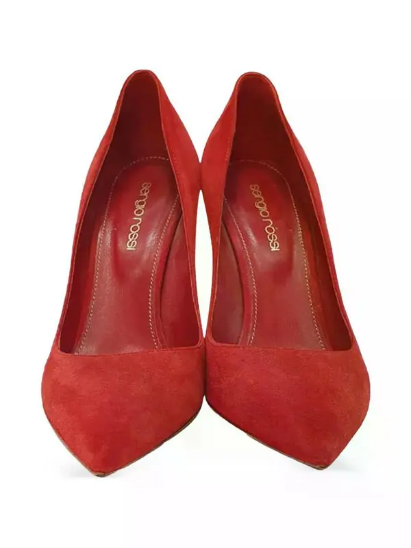 SERGIO ROSSI Pointed-toe Stiletto Suede Pumps