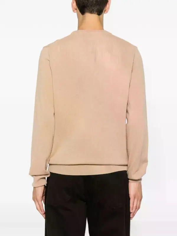 SERGIO MORETTI FIRENZE Crew Neck Ribbed Trim Sweater