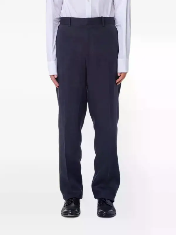 Agnona Straight-leg Tailored Trousers - Blue