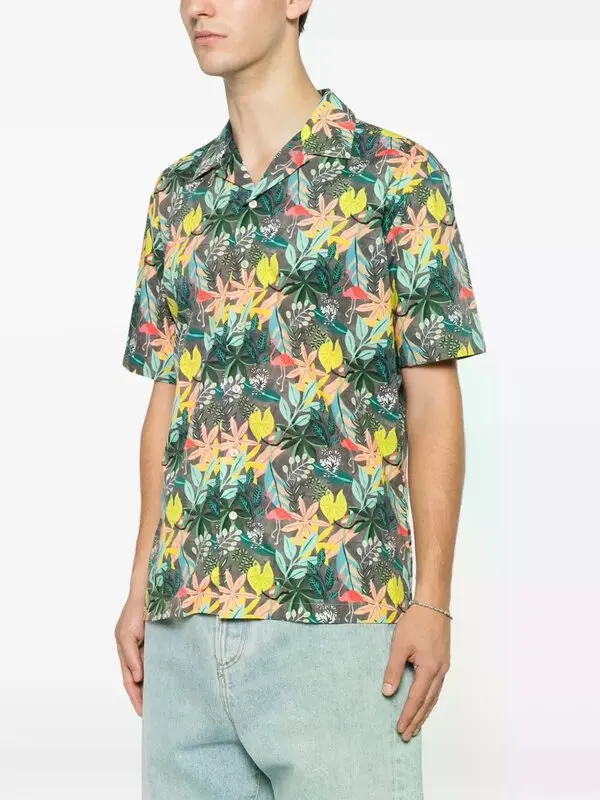 Brian Dales Floral-print Short-sleeve Shirt