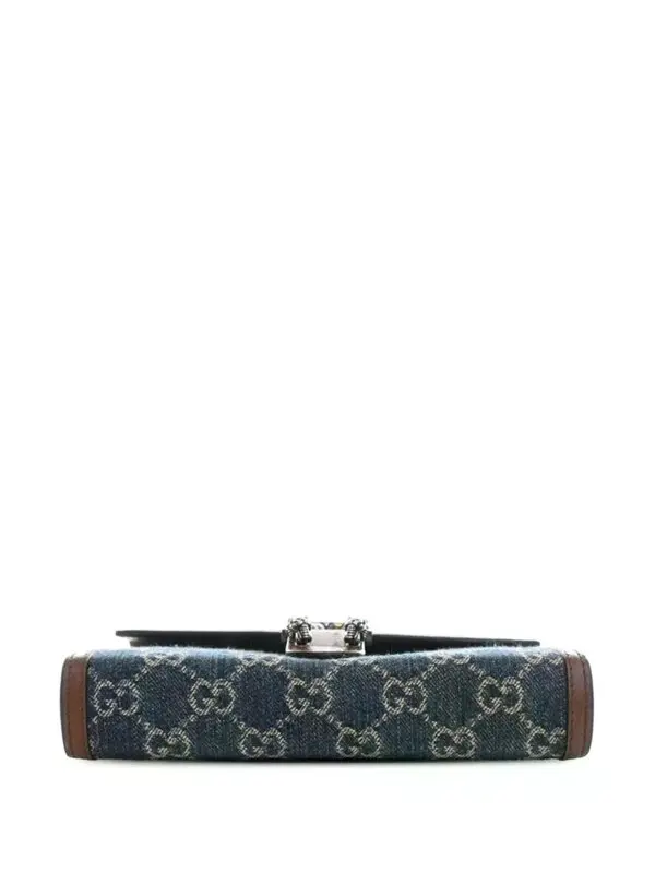 Gucci Gg Denim Dionysus Wallet On Chain Crossbody Bag