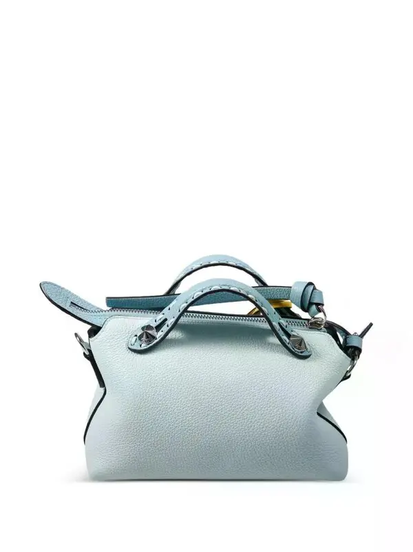 Fendi Mini The Way Selleria Grained-leather Tote Bag - Blue