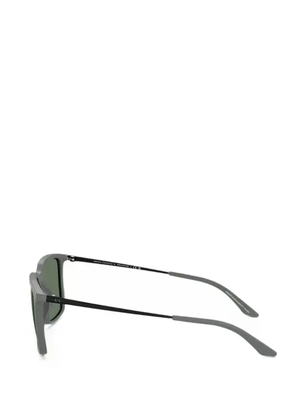 Armani Exchange Square-frame Matte-finish Sunglasses