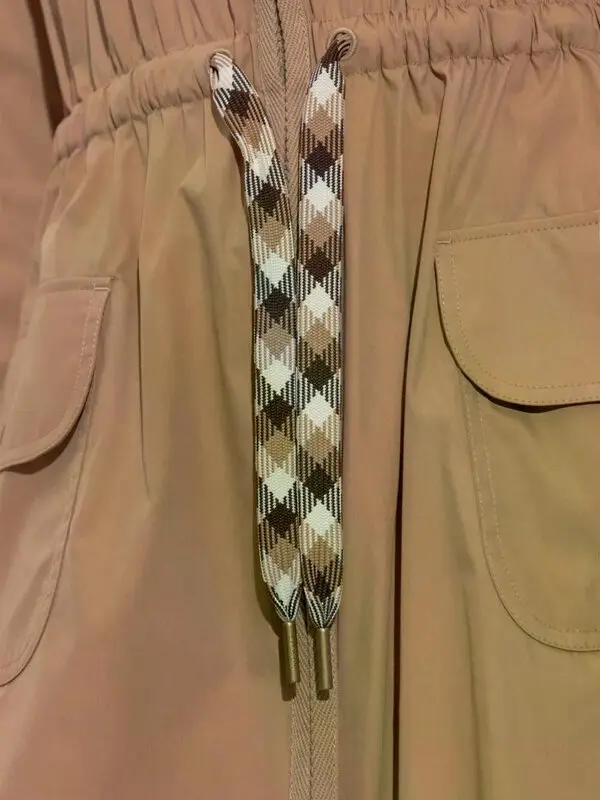 Moncler Drawstring-waist Zip-up Midi Dress - Neutrals