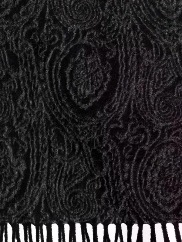 Etro Paisley-jacquard Fringed Scarf