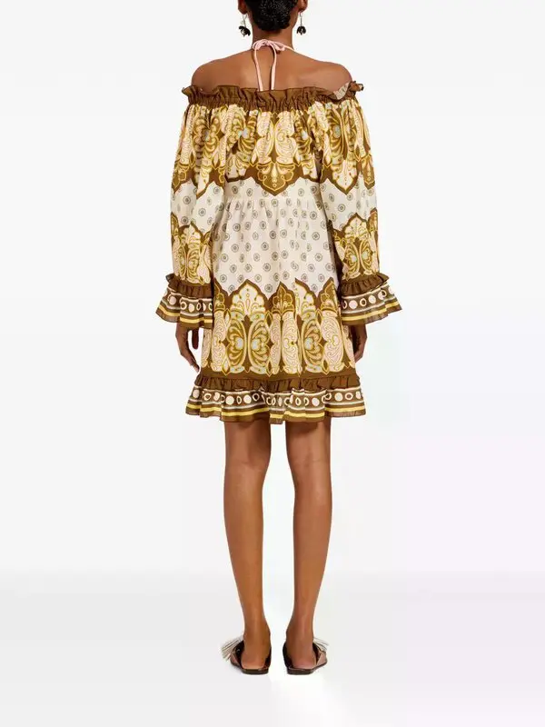 La DoubleJ Boho Placed Mini Dress