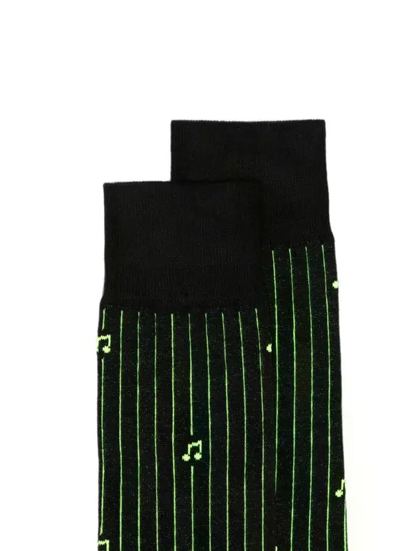 Paul Smith Music Note Pinstripe Socks