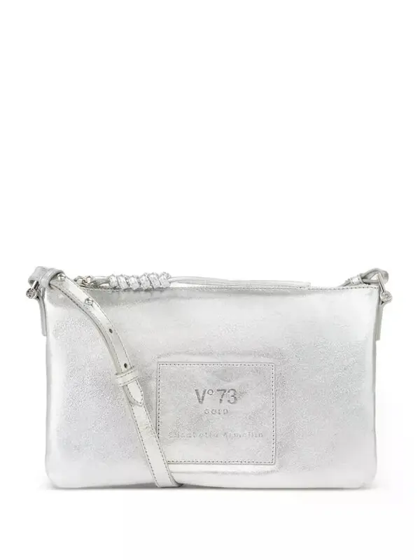 V°73 Top-zip Shoulder Bag - Silver