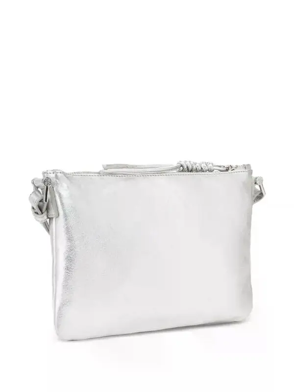 V°73 Top-zip Shoulder Bag - Silver
