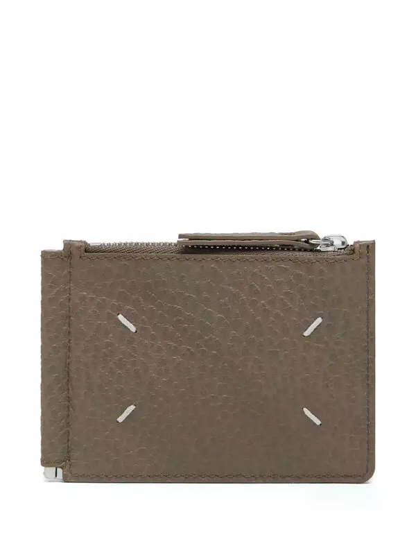 MAISON MARGIELA Four Stitches Grained Leather Wallet - Brown