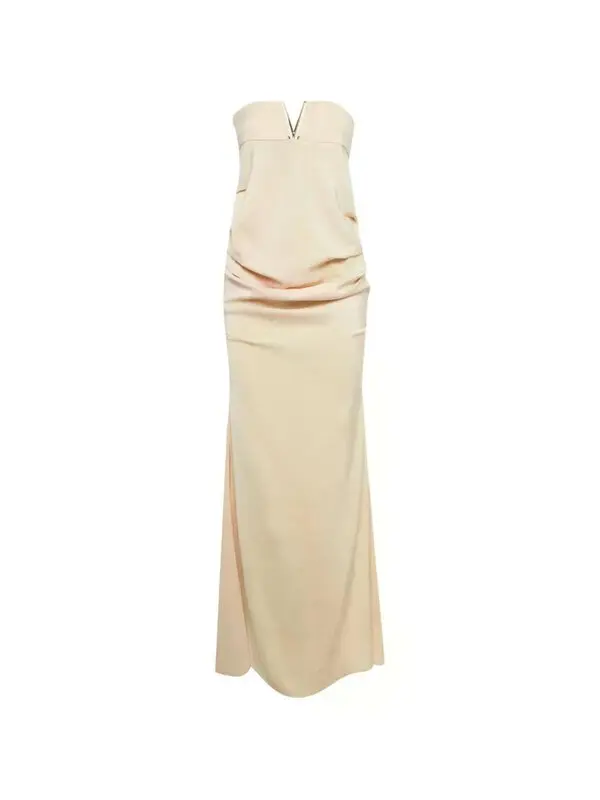 Elisabetta Franchi Strapless Maxi Dress - Neutrals