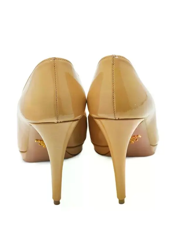 Prada Saffiano Leather Platform Stiletto Pumps