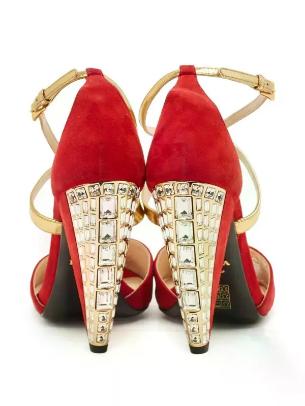 Prada Crystal-embellished Ankle-strap Sandals