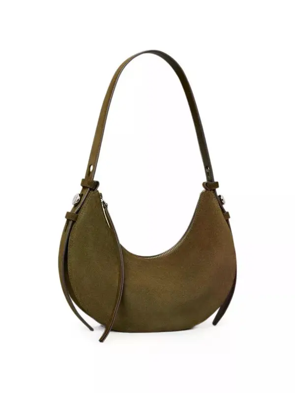 Tory Burch Romy Suede Half Moon Bag - Green