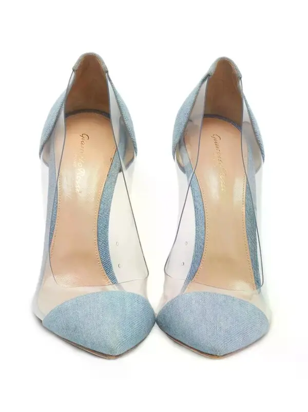 GIANVITO ROSSI Plexi Pointed Toe Pumps