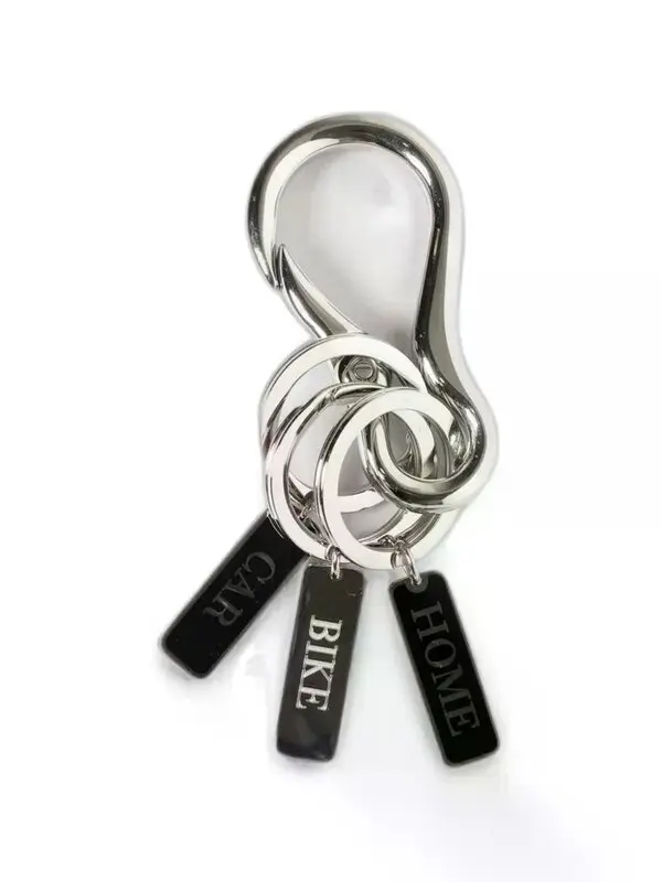 Church's Polished Tone Charm Detail Keyring - Silver