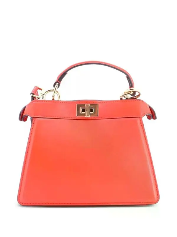 Fendi Peekaboo Iseeu Bag Leather Petite Crossbody Bag - Red