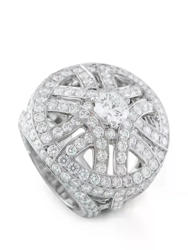 Cartier 18k White Gold Diamond Ring - Silver