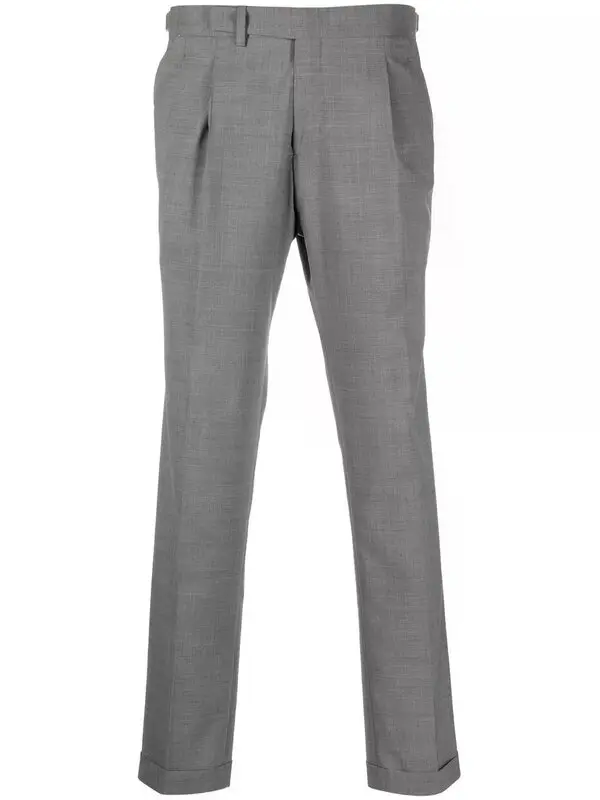 BRIGLIA 1949 Cropped Tailored Trousers - Grey