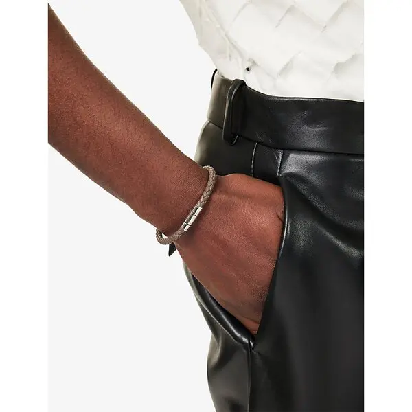 TOM FORD Woven Leather Bracelet