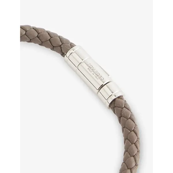 TOM FORD Woven Leather Bracelet