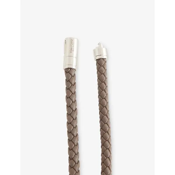 TOM FORD Woven Leather Bracelet