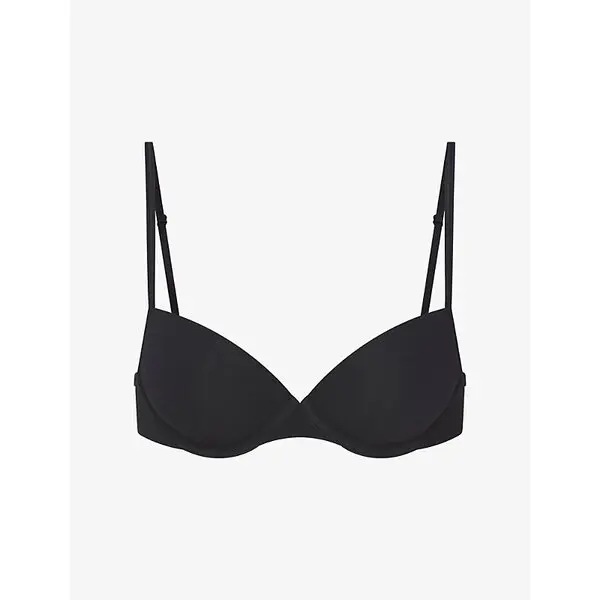 SKIMS Everyday Cotton T-shirt Bra - Onyx