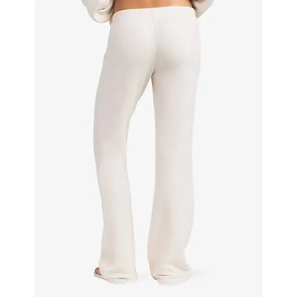 SKIMS Drapey French Terry Cotton-jersey Flared Trousers