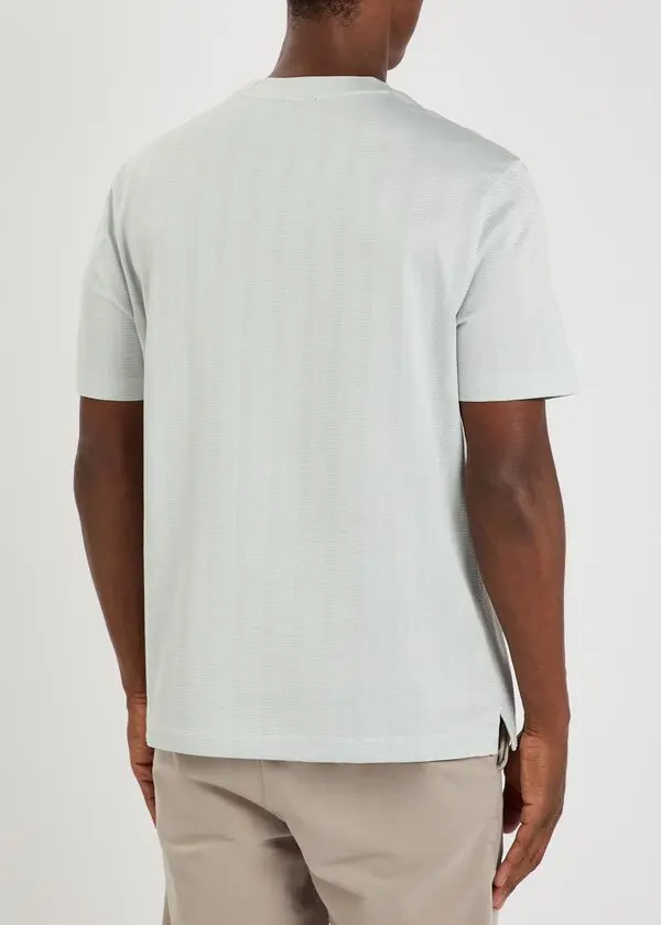 BOSS Textured-knit Cotton T-shirt