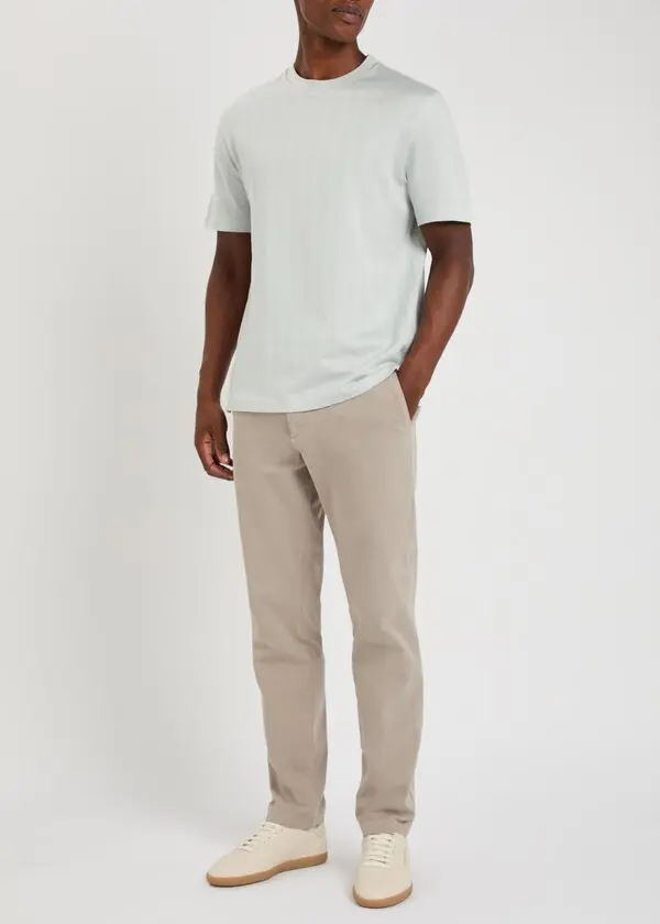 BOSS Textured-knit Cotton T-shirt