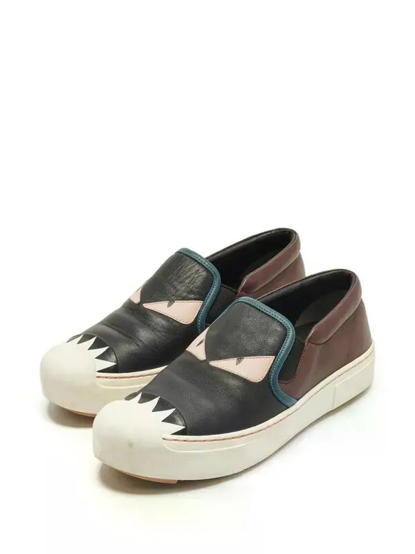 Fendi Monster Eyes Slip-on Sneakers