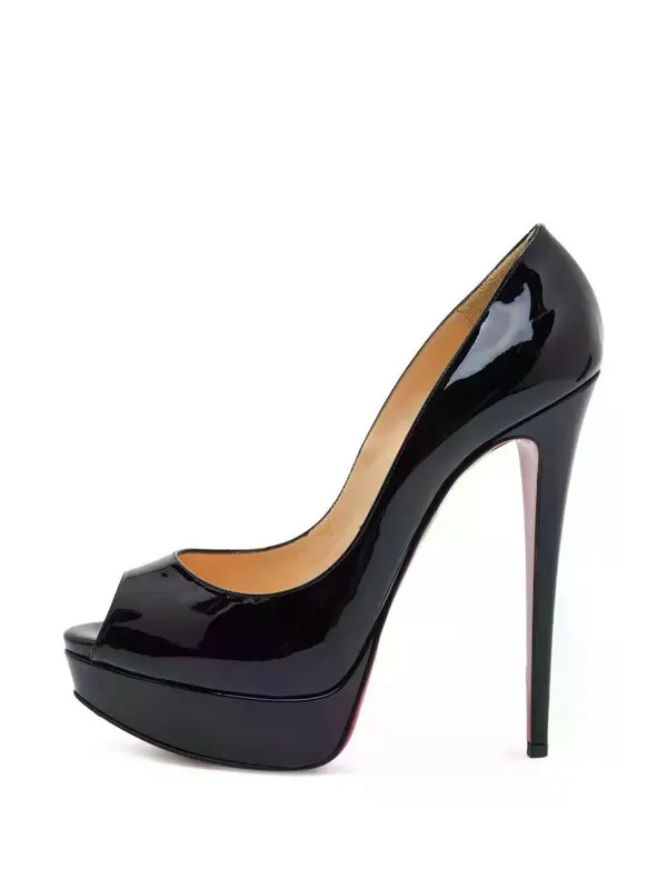CHRISTIAN LOUBOUTIN Peep-toe Platform Pumps - Black