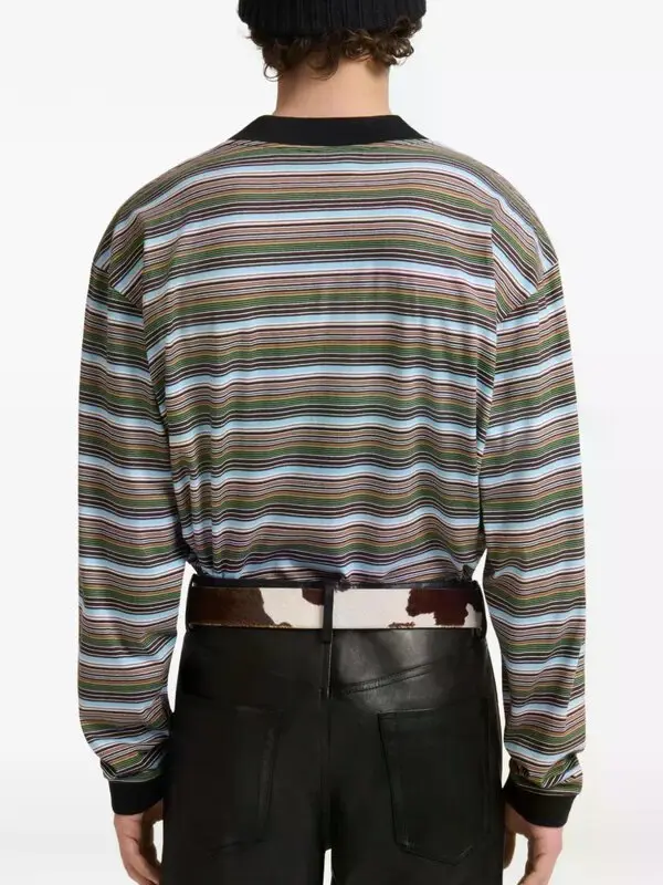 Marni Striped Embroidered T-shirt
