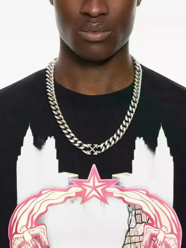 Off-White Arrows Curb-chain Necklace