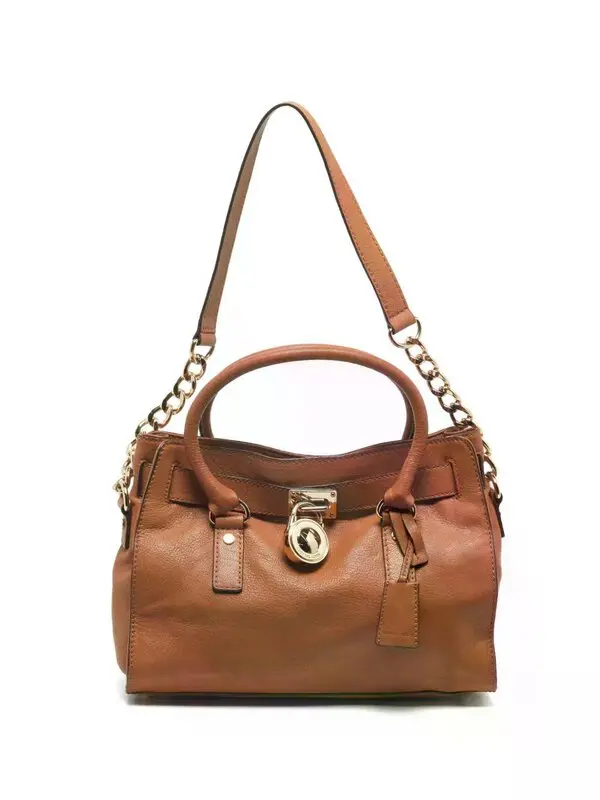 Michael Kors Hamilton Leather Tote Bag - Brown
